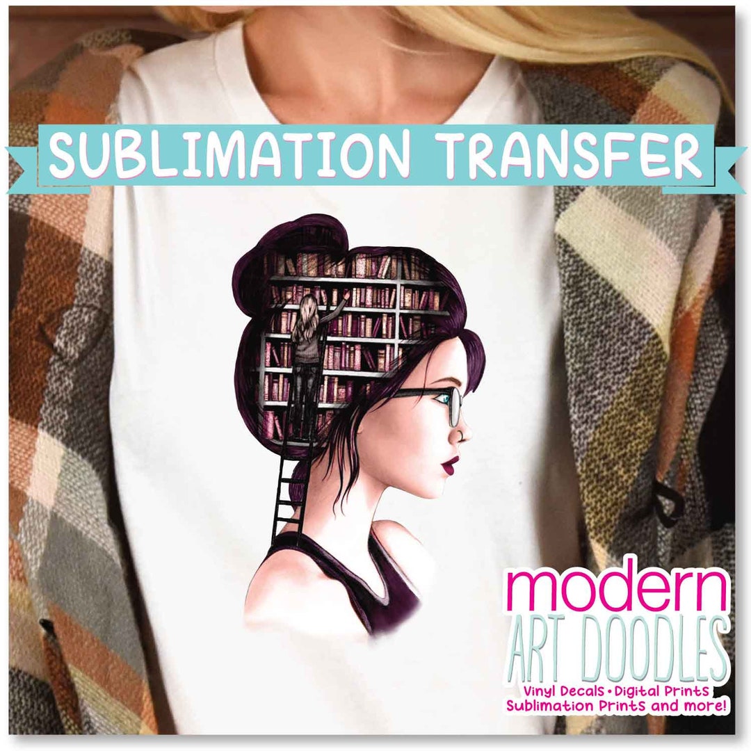 Goth Girl Book Reading Novels Obsessed Sublimation Print - Etsy