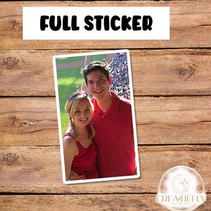 Photo Sticker, Family Photo Sticker, Journal Sticker, Custom Picture ...