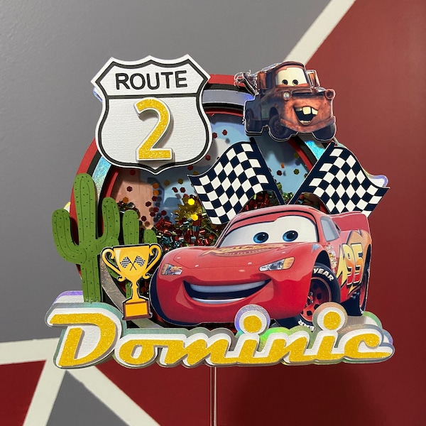 Lightning Mcqueen Car Cake Topper - Etsy