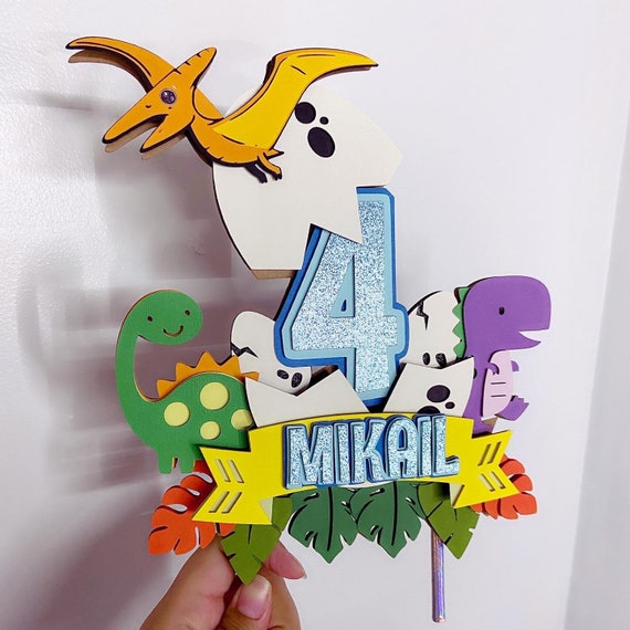 Dinosaur Cake Topper - Etsy