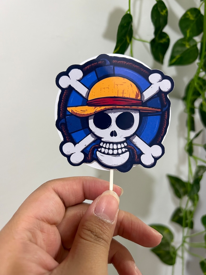 Topper de pastel de una pieza / Anime / Luffy - Etsy México