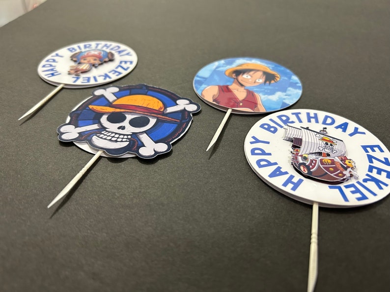 Topper de pastel de una pieza / Anime / Luffy - Etsy México