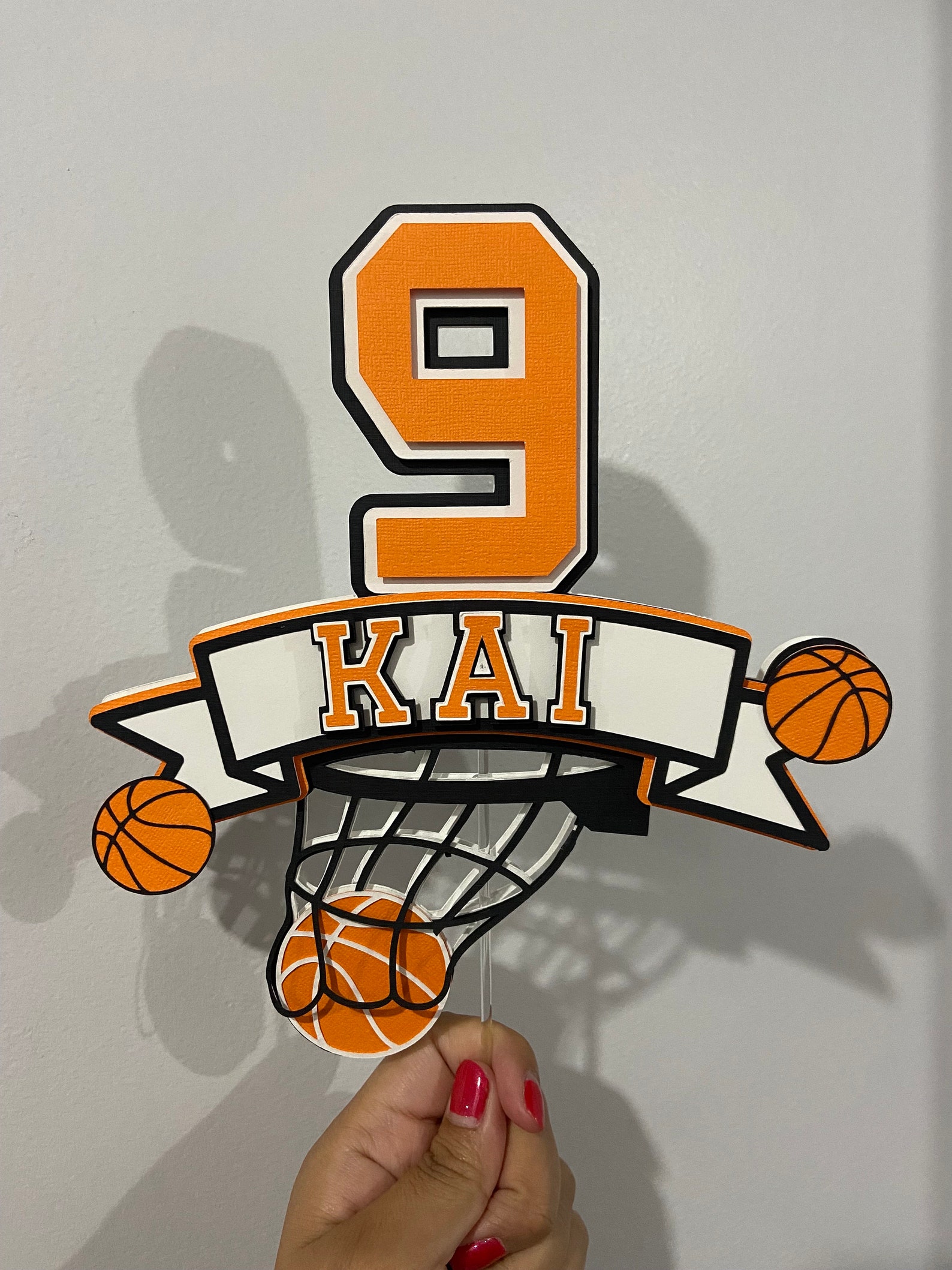 Basketball Cake Topper | Sports Birthday - Etsy