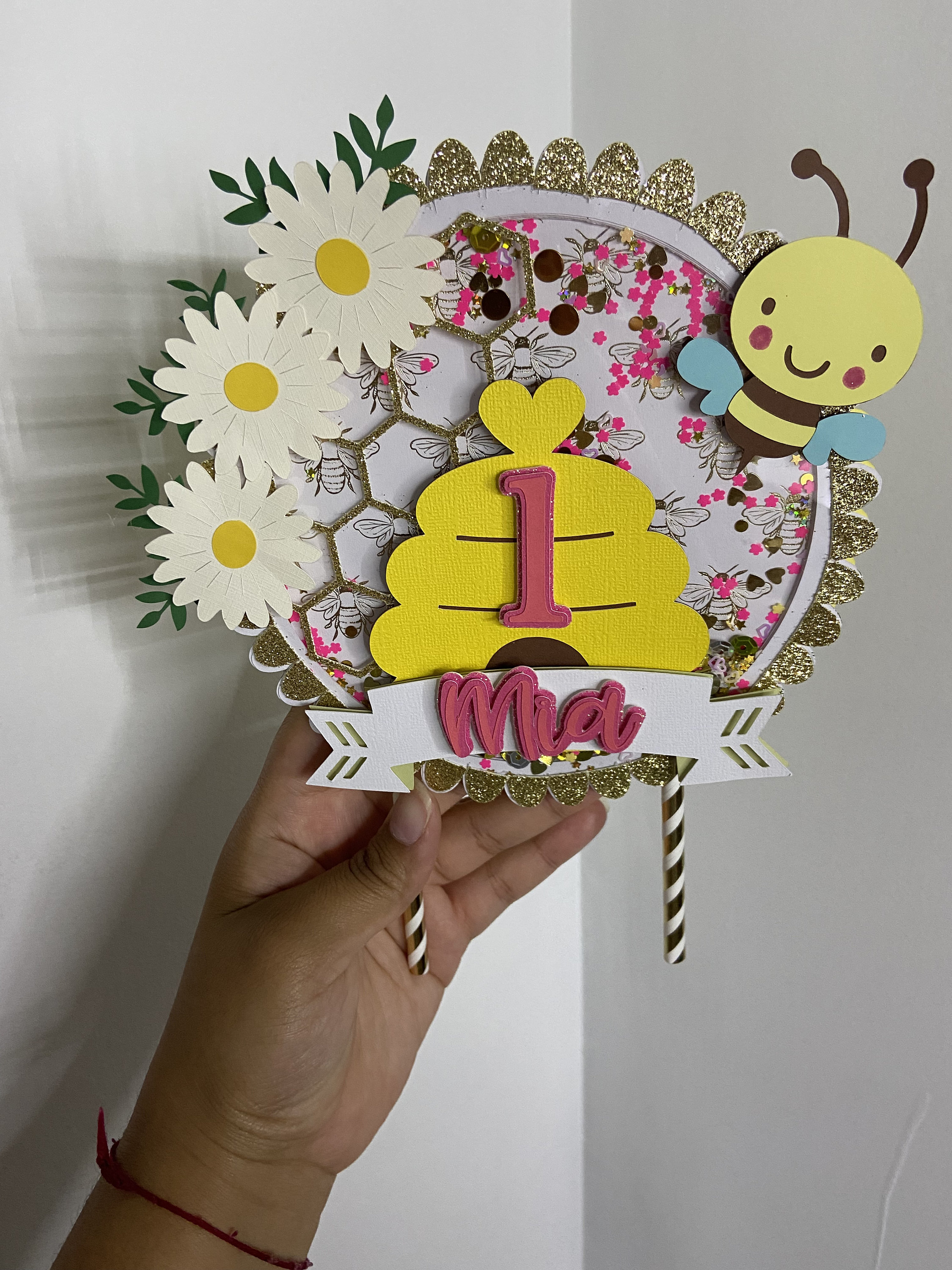 Bee Theme Cake Topper - Etsy