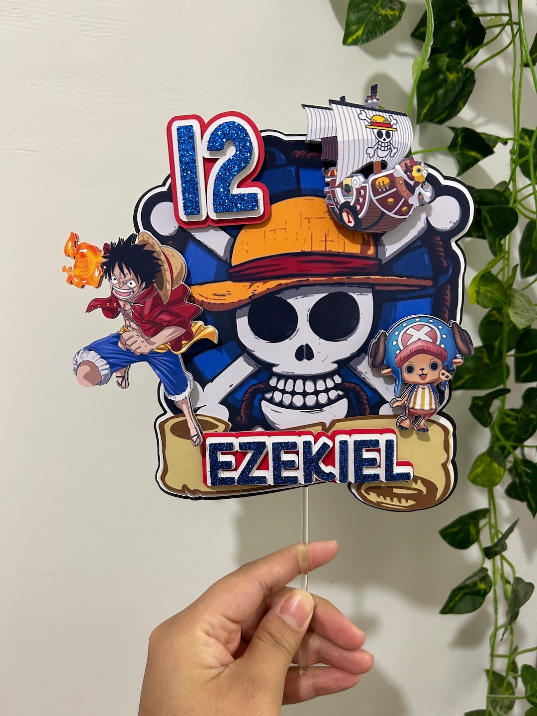One Piece Cake Topper Anime Luffy - Etsy