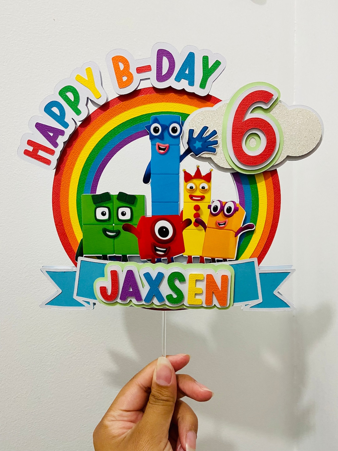 Number Blocks Cake Topper | Math Birthday | Numberblocks - Etsy