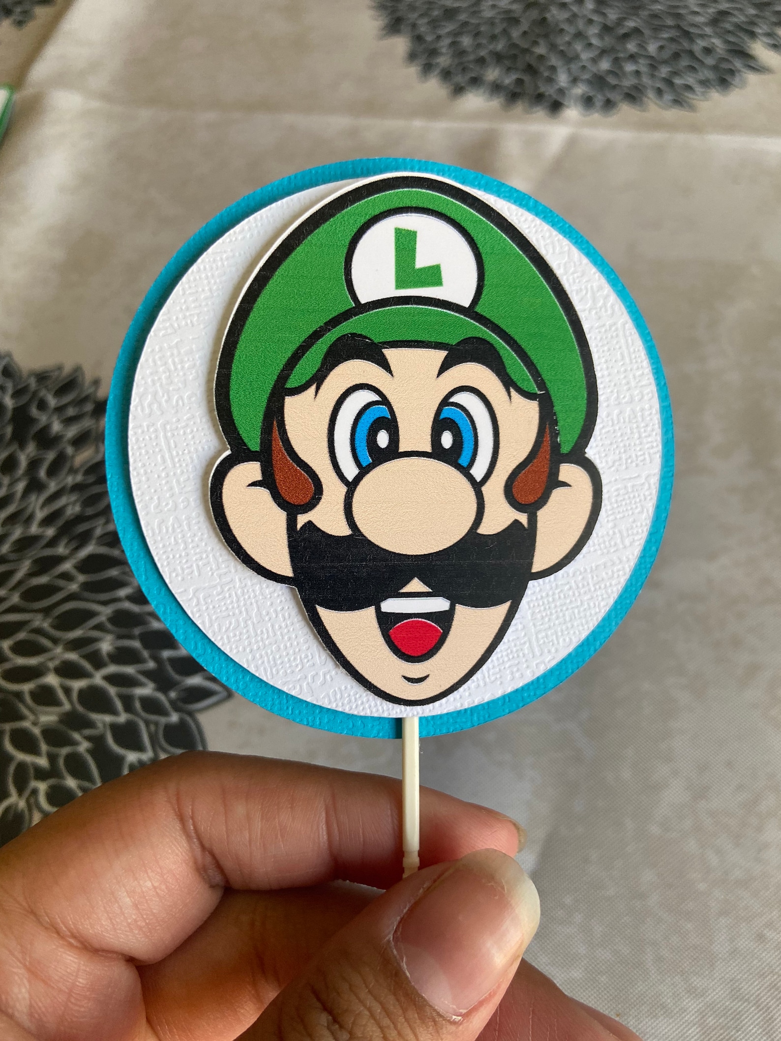 Super Mario 3D Cake Topper Shaker | Banner | Cupcake Toppers ...