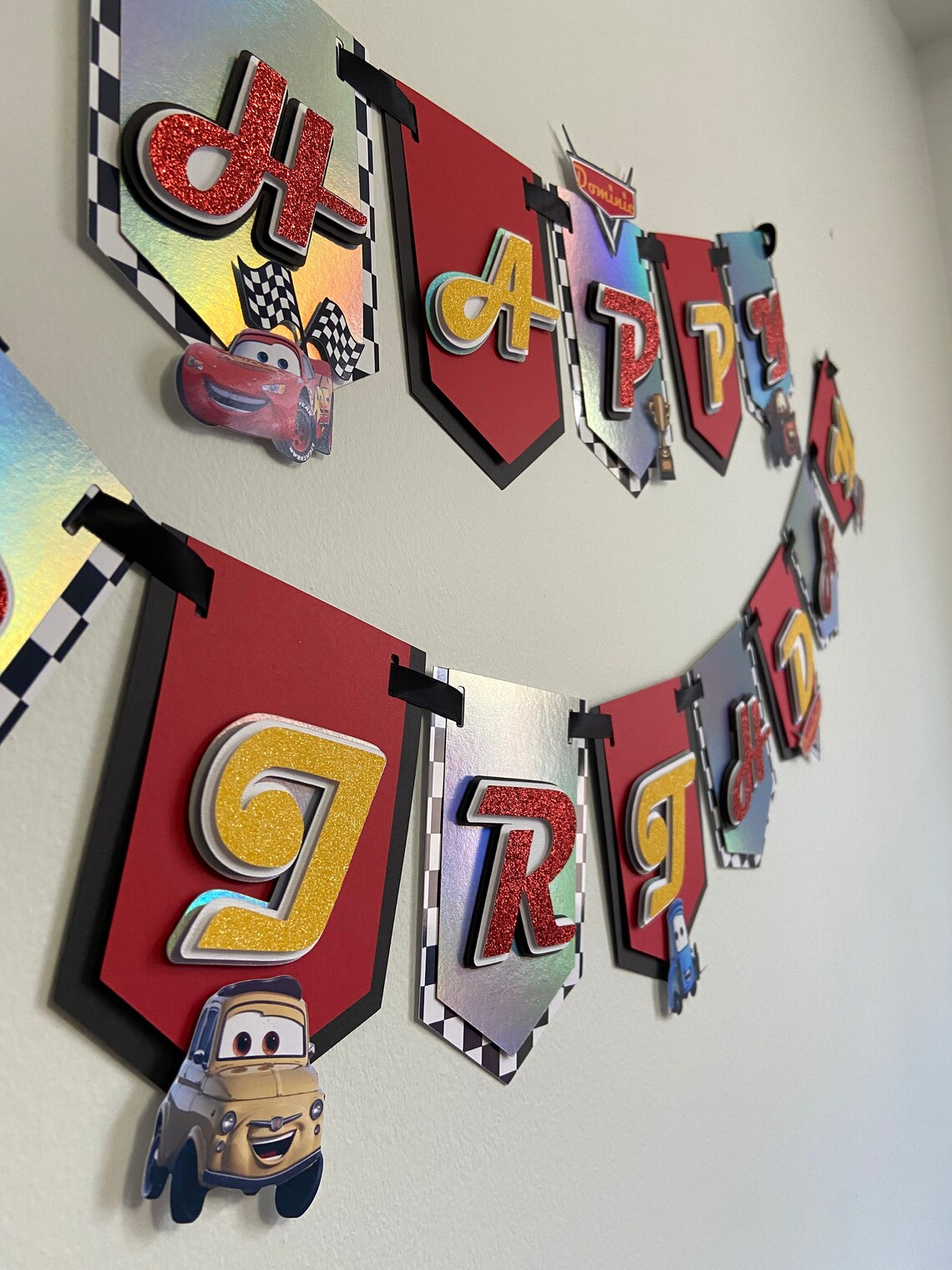 Cars 3D Cake Topper Shaker | Banner | Cupcake Toppers | Lightning ...