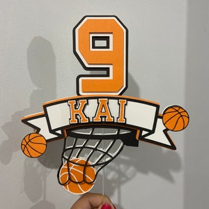 Basketball Cake Topper | Sports Birthday - Etsy