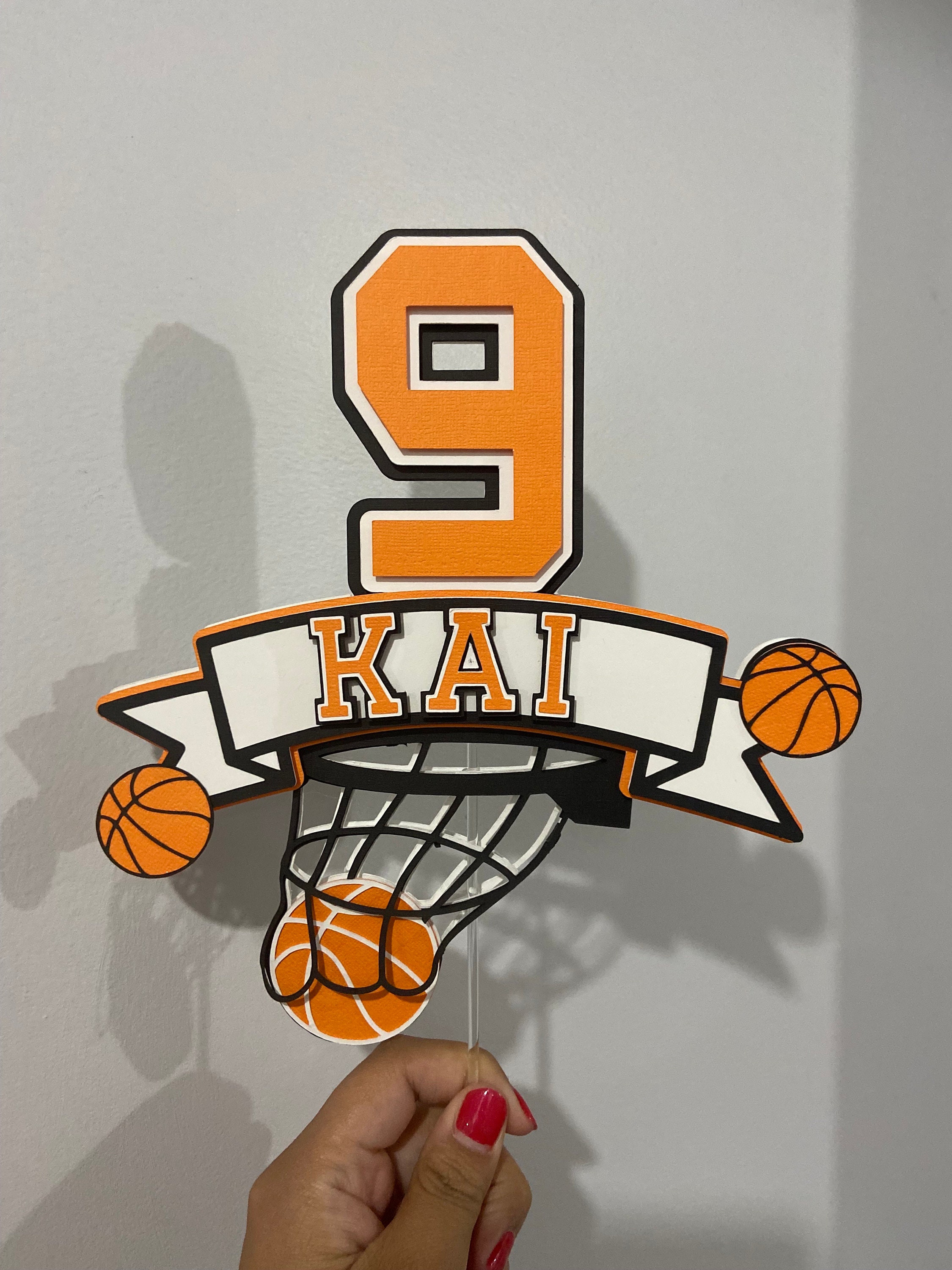 Basketball Cake Topper Sports Birthday - Etsy