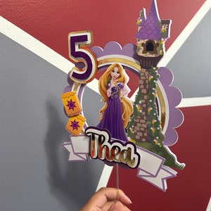Rapunzel Cake Topper | Tangled | Princess Birthday Decor - Etsy