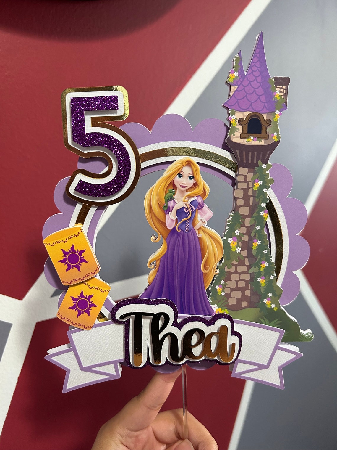 Rapunzel Cake Topper | Tangled | Princess Birthday Decor - Etsy