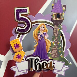 Rapunzel Cake Topper | Tangled | Princess Birthday Decor - Etsy