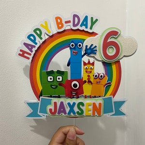 Number Blocks Cake Topper | Math Birthday | Numberblocks - Etsy