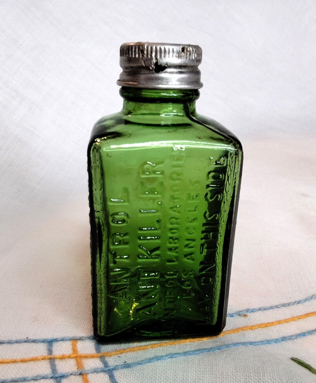 Vintage Antrol Ant Killer Poison Empty Green Bottle - Etsy