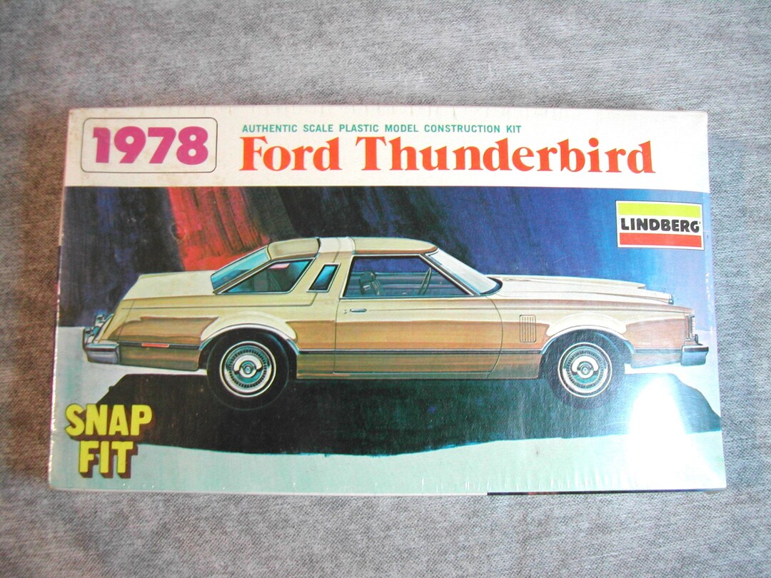 1978 Ford Thunderbird Model Kit and Box, Snap Fit, Lindberg - Etsy