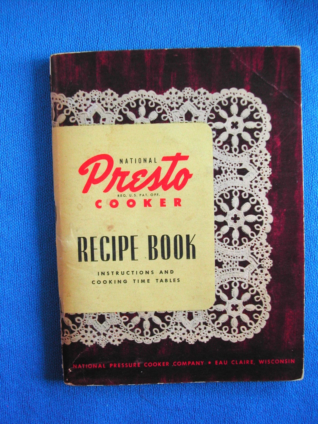 Presto Cooker Recipe Instruction Book, 1946 - Etsy