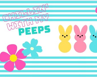 Easter Bulletin Board, Chillin With My Peeps, - Etsy