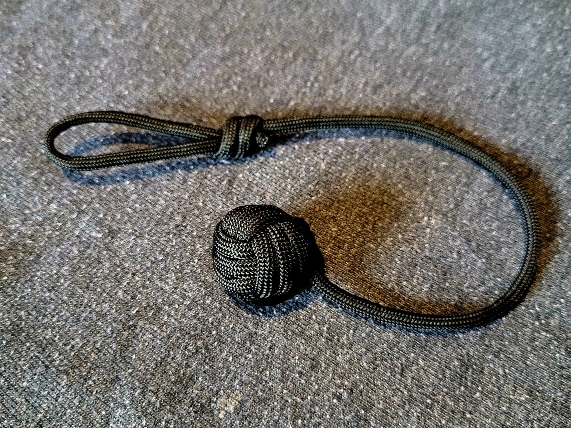 Paracord Monkey's Fist Begleri One Sided Loop Version | Etsy