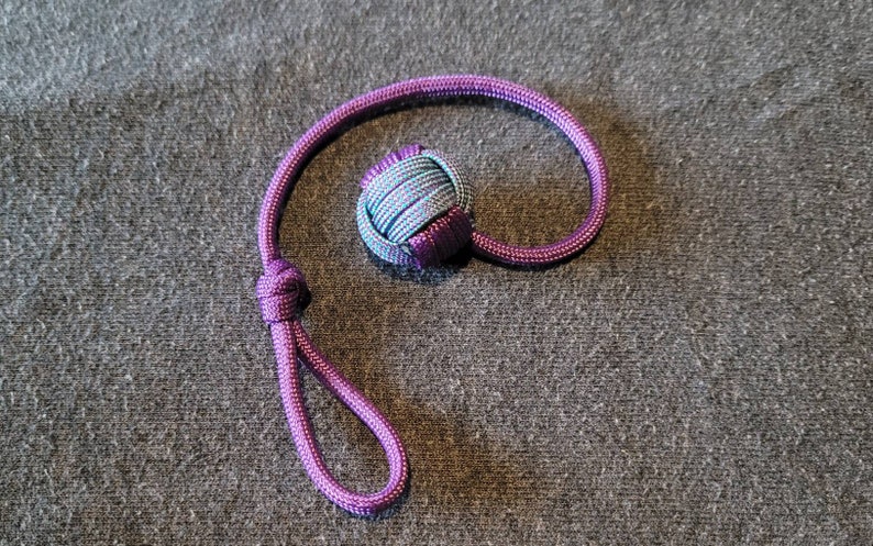 Paracord Monkey's Fist Begleri One Sided Loop Version - Etsy