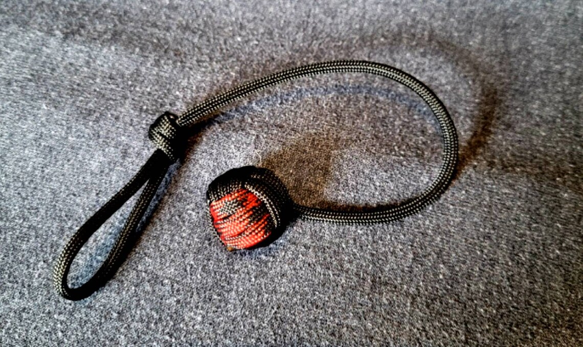 Paracord Monkey's Fist Begleri One Sided Loop Version | Etsy