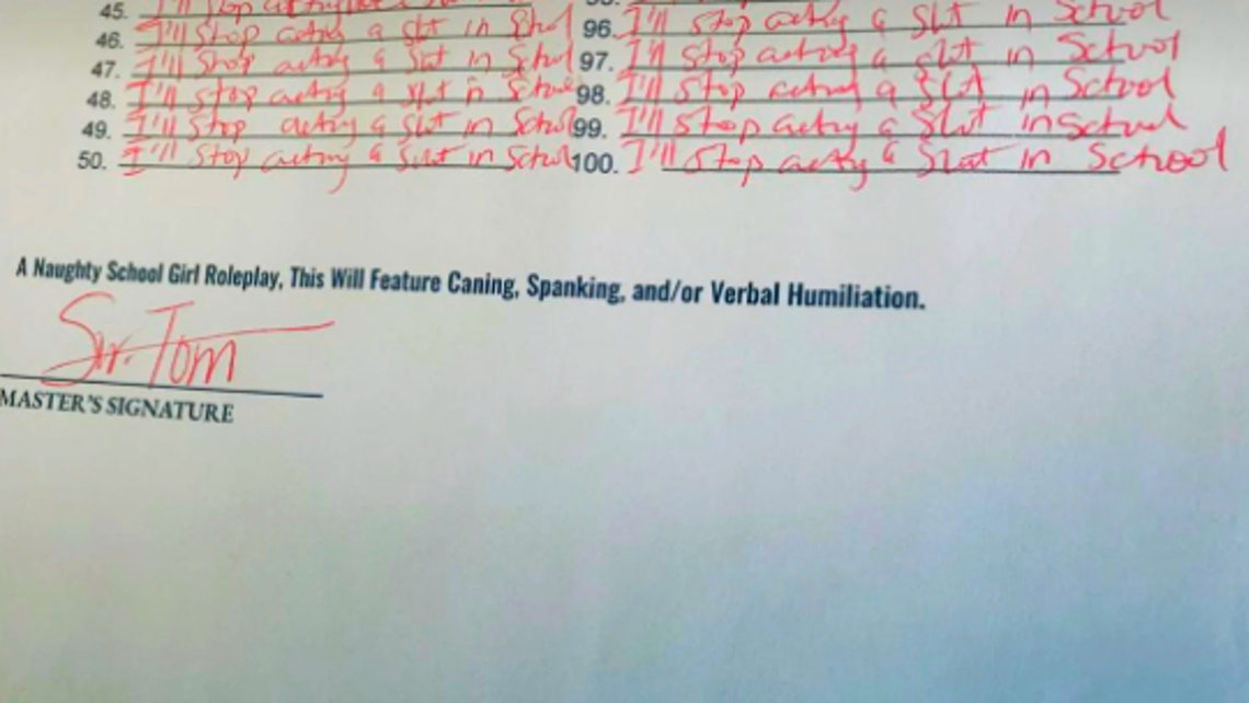Bdsm Humiliation Punishment Task Sheet Write I Will Stop Etsy Australia