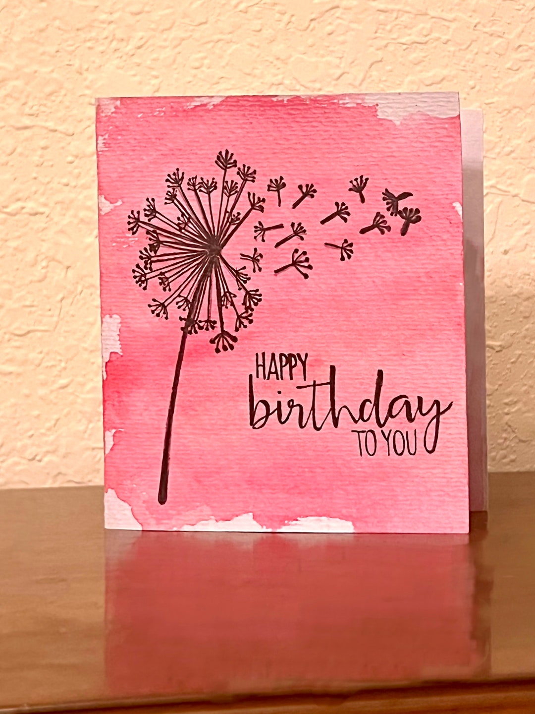 Happy Birthday Watercolor Card - Etsy