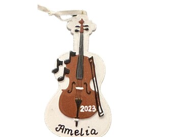Personalized Cello Christmas Ornament Musical Instrument Ornaments ...