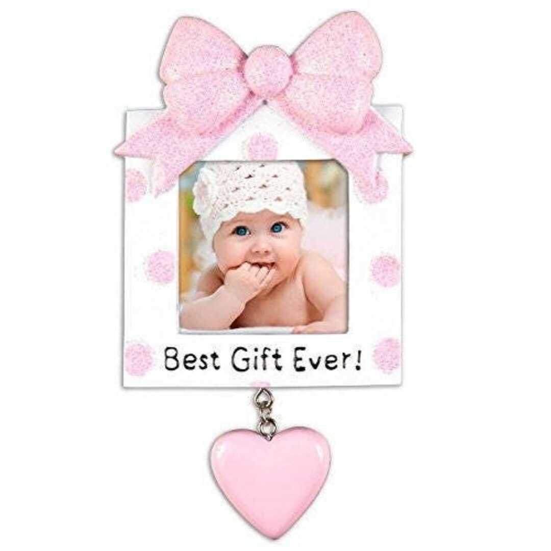 Personalized Christmas Ornament Picture Frame Pink - Etsy