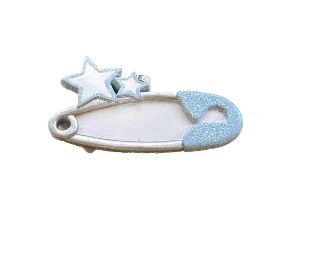 Safety Pin ( Blue ) for Baby Boy, Baby Shower Gift Souvenir ...