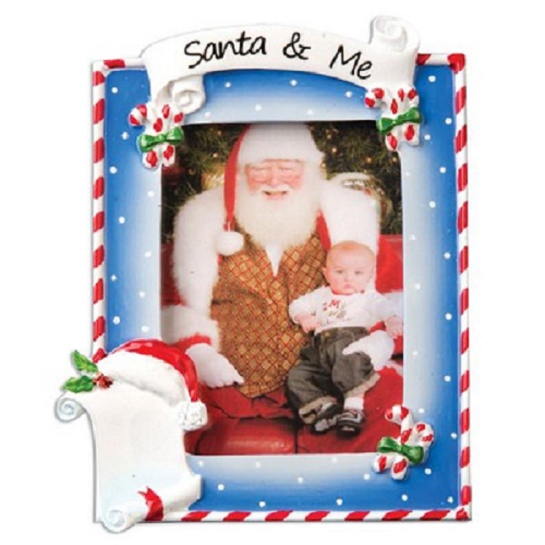 Christmas Picture Frame Santa Clause and Me Personalized Christmas ...