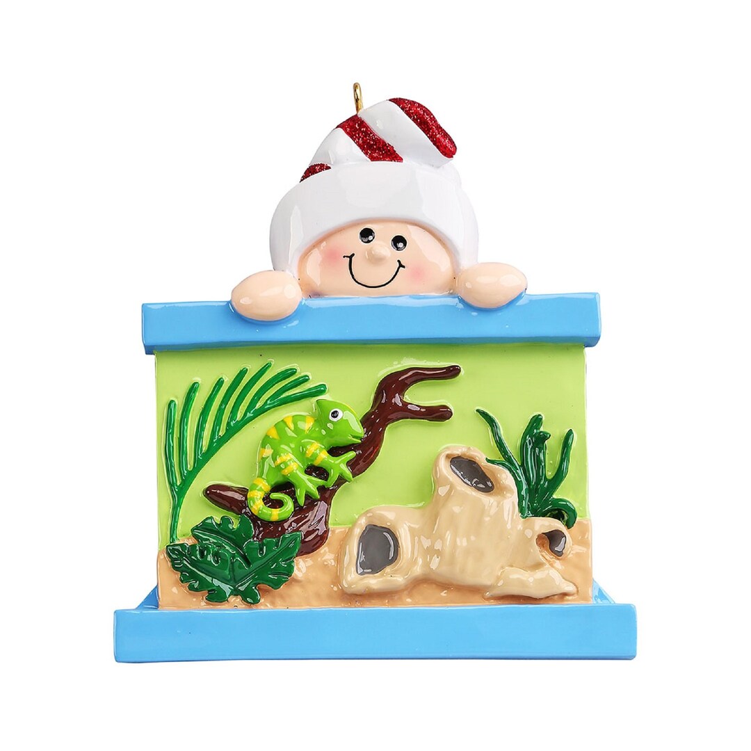 Pet Reptile Gecko Lizard Iguana Lover Personalized Christmas Ornament ...