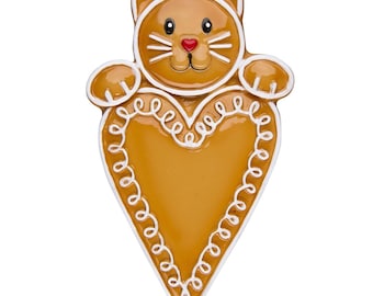 Cat Gingerbread Personalized Christmas Ornament - Etsy