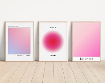 Pink Angel Number Poster - Etsy