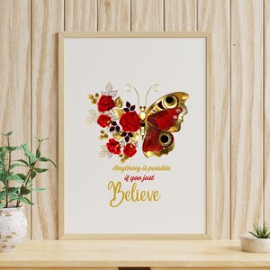 Motivational Butterfly Clipart, Inspirational Positive Quotes PNG ...
