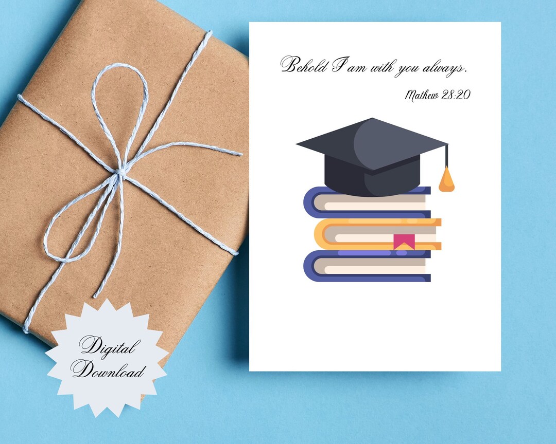 Religious Graduation Card, Uplifting Card, Motivational Card, Class of ...