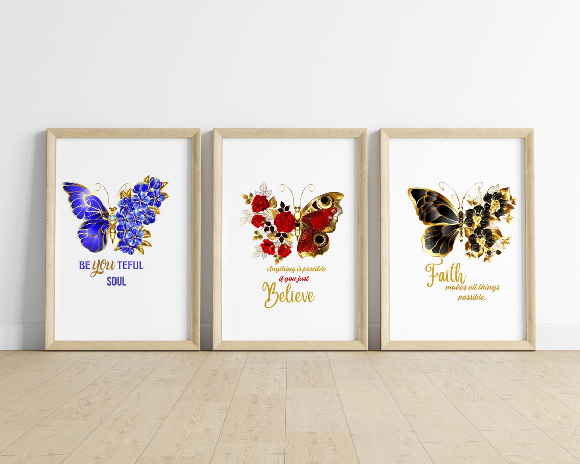 Motivational Butterfly Clipart, Inspirational Positive Quotes PNG ...