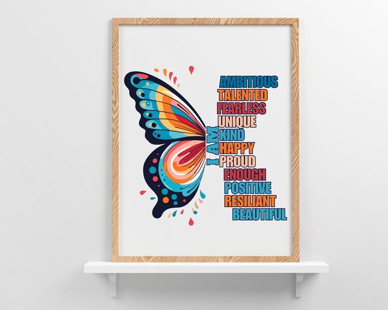 Motivational Butterfly Clipart, Inspirational, Self Love, Mental Health ...