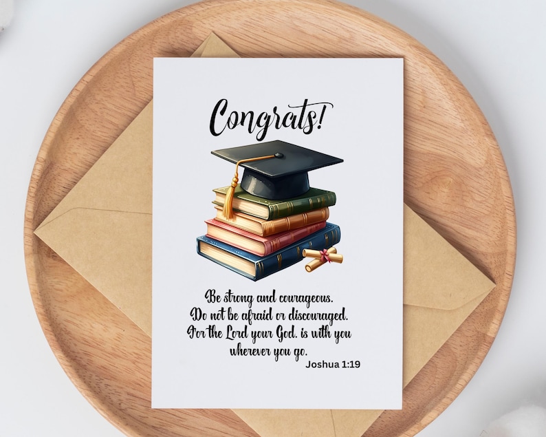Christian Graduation Printable Card. Faith Base Card. - Etsy