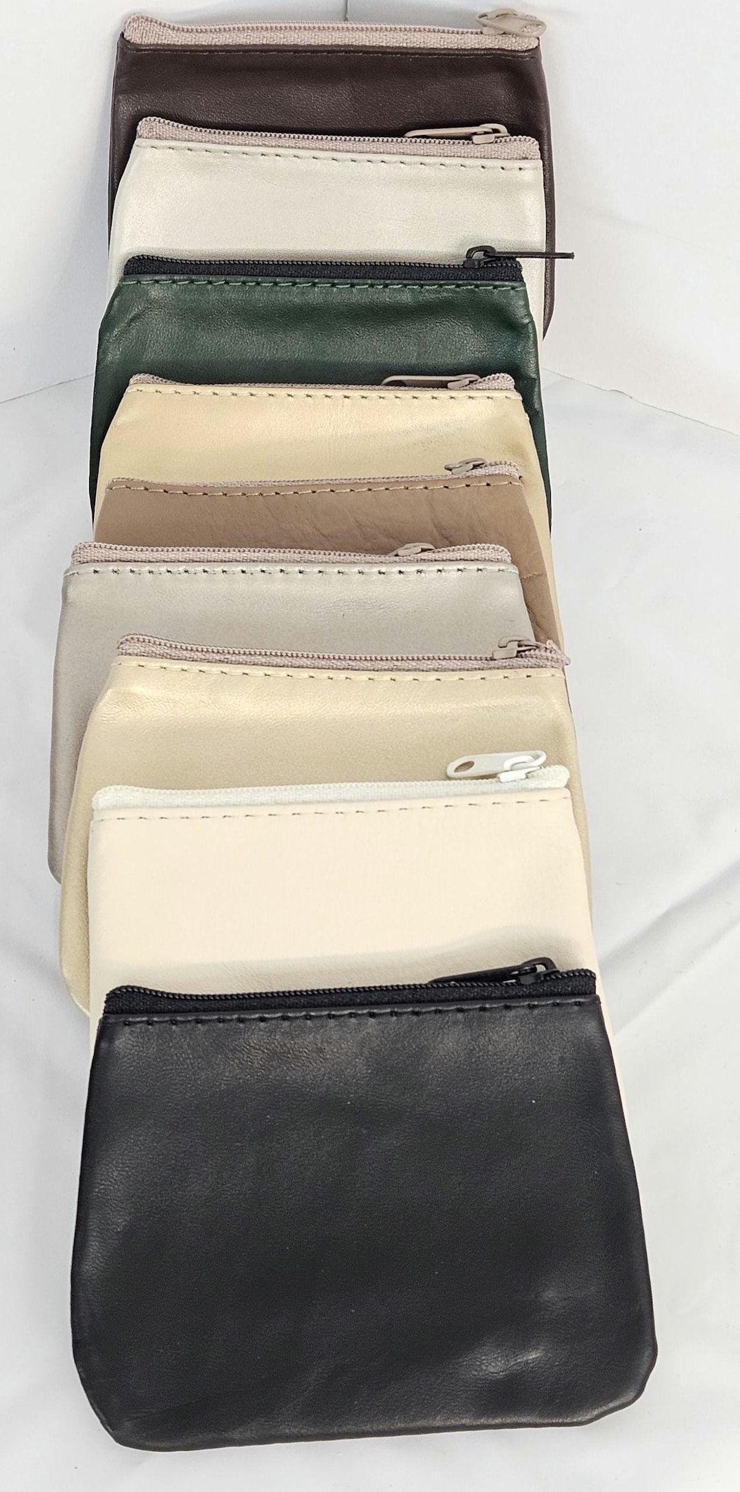 Leather Hand Made Assorted Colors Travel Coin Purses! Tr001,genuine ...