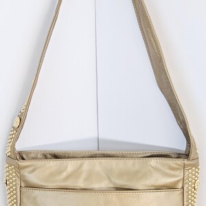 Gold Mate Leather With Gold Metal Studs Handbag! Made in USA - Etsy