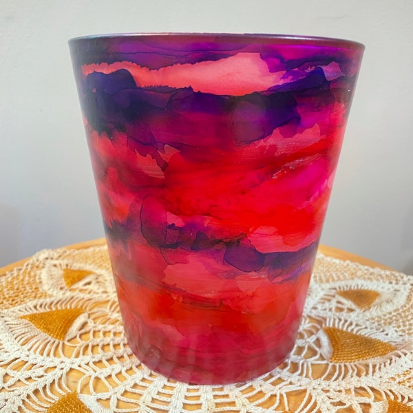 Alcohol Ink Planter - Etsy