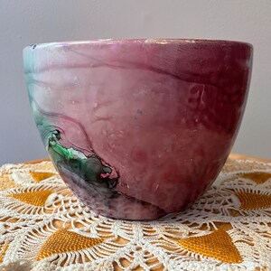 6 Inch Hand Painted With Alcohol Inks Plant Pot - Etsy