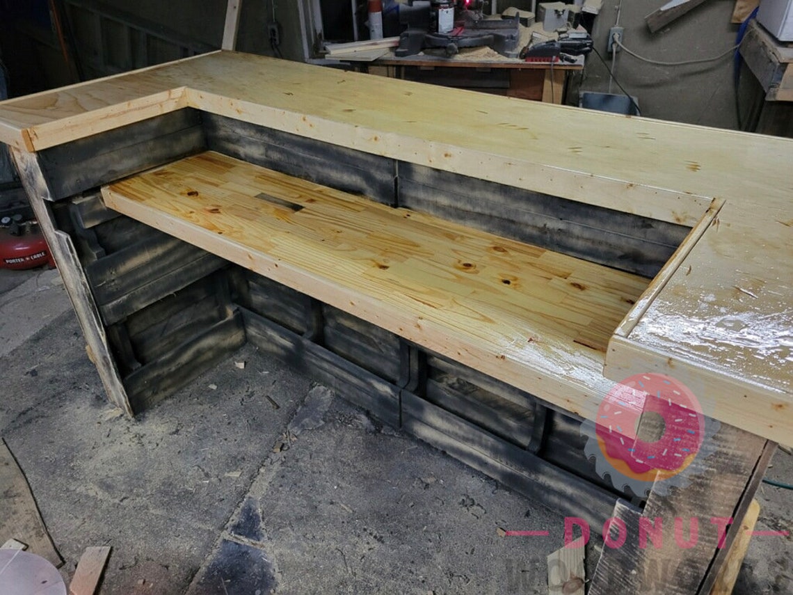 Reclaimed Pallet Wood Bar / Barnwood Bar / Custom Bar / - Etsy
