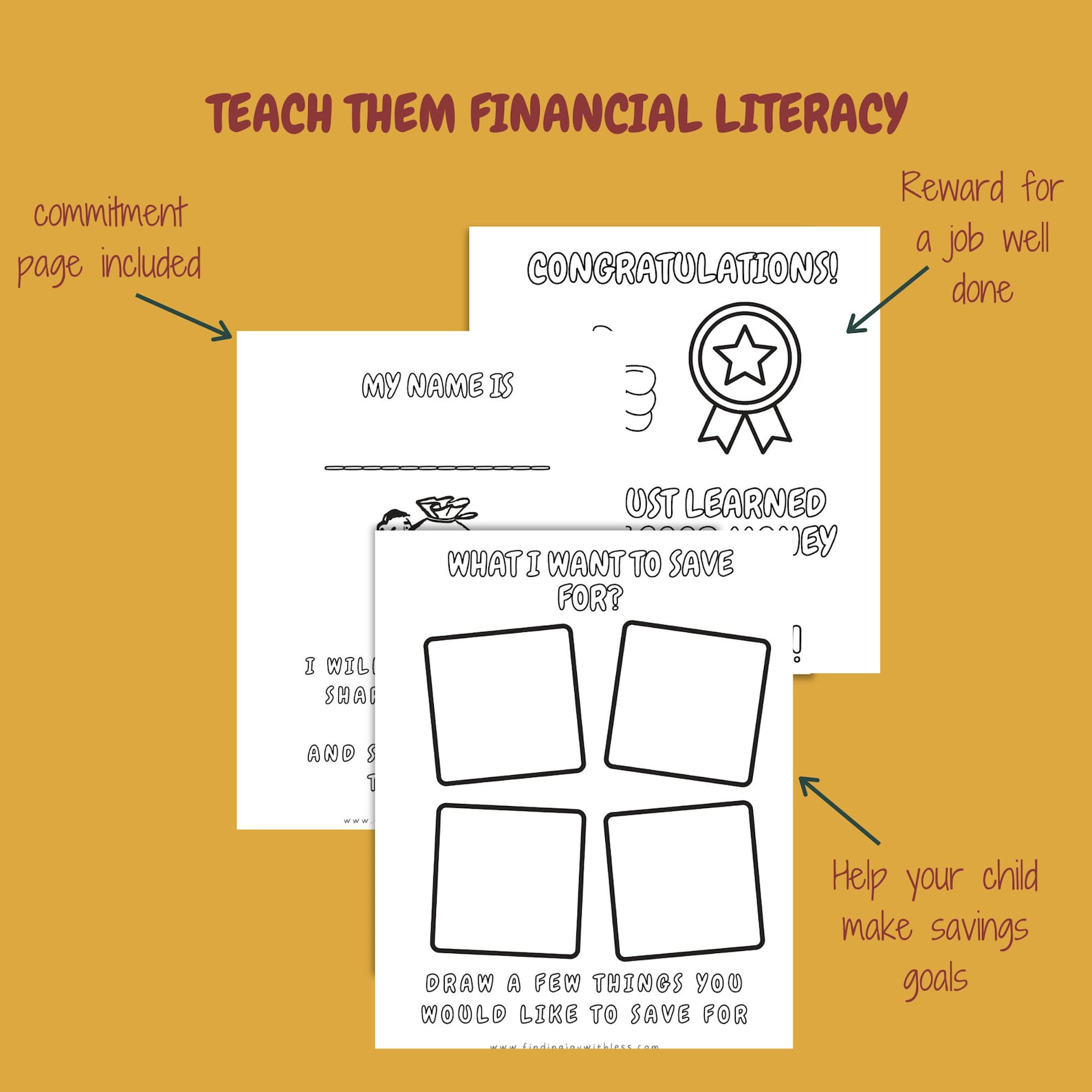 Basic Finance for Kids Coloring Book - Etsy