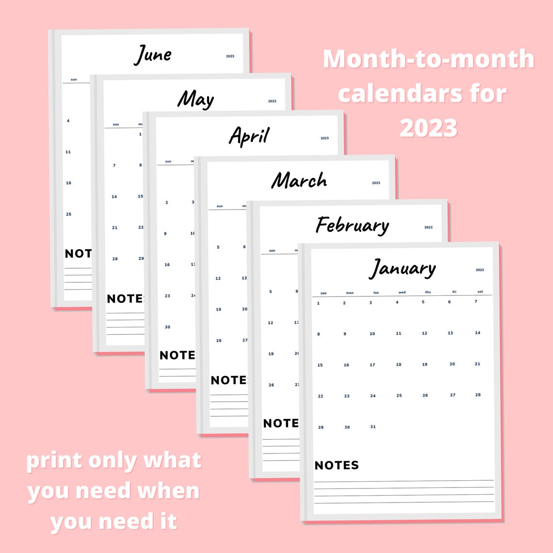 2022-2023 Simplified Printable Planner - Etsy Canada