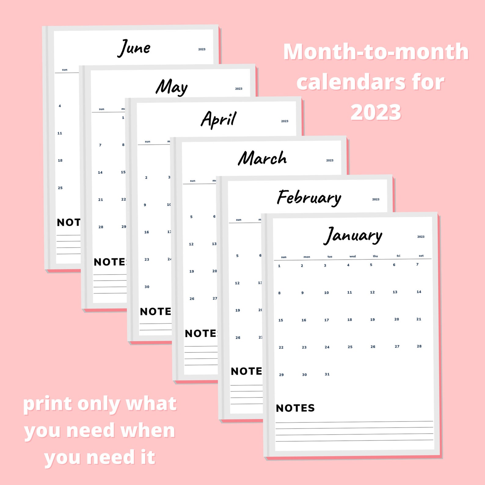 2022-2023 Simplified Printable Planner - Etsy Canada