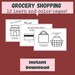 Grocery Shopping Kindergarten Coloring Book - Etsy