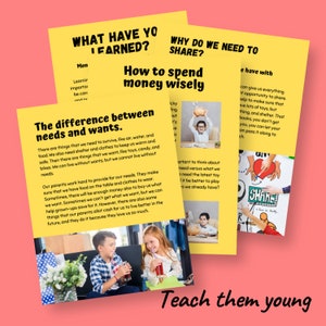 Money Concepts for Kids + Basic Finance for Kids Workbook - Etsy