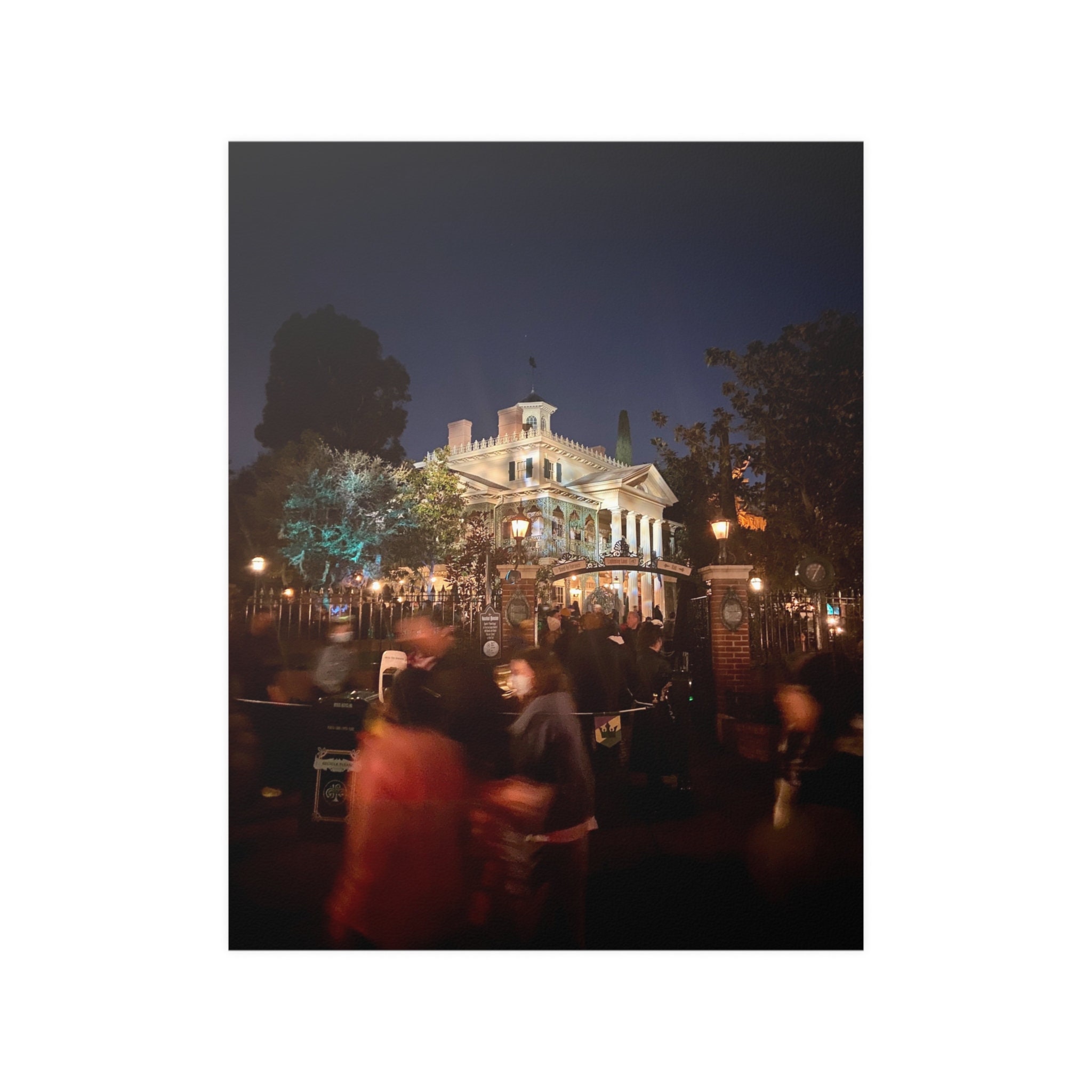Haunted Mansion & Blurs of Happy People in Line: Disneyland Photography ...